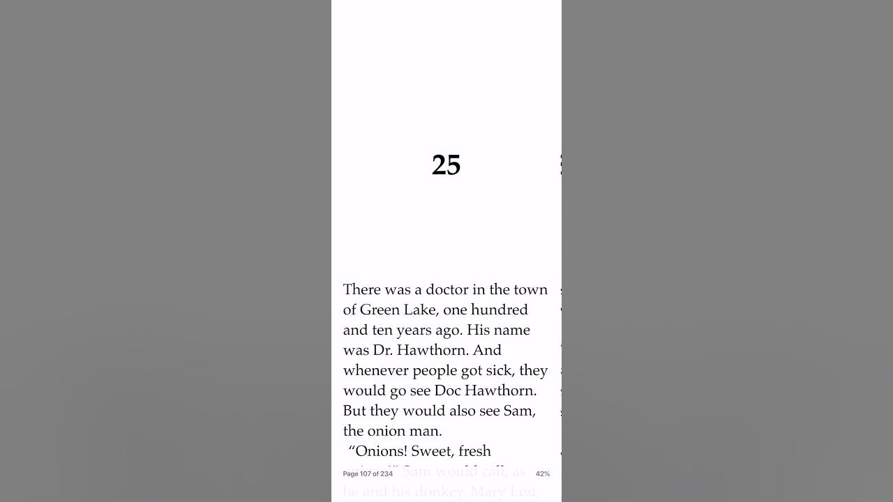 Holes Chapter 25 - YouTube