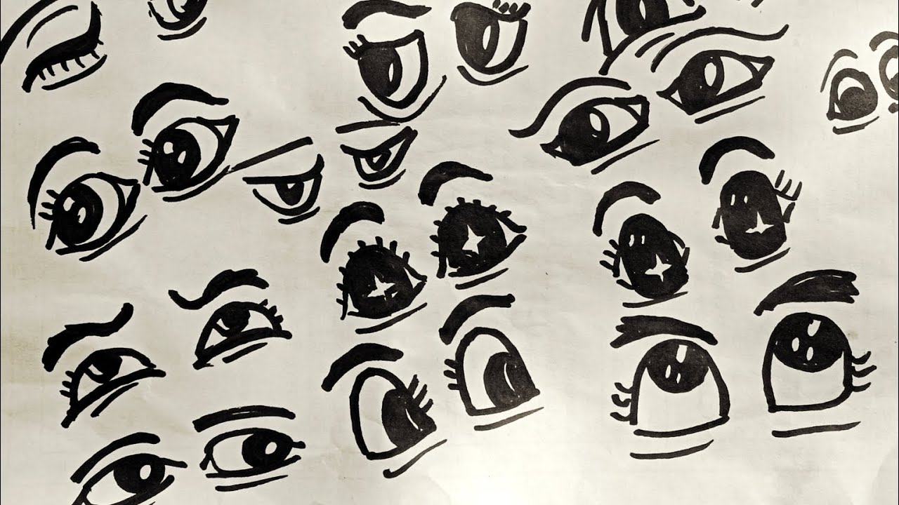How to draw eye expression#navarasam eye drawing#diffrent eyes - YouTube