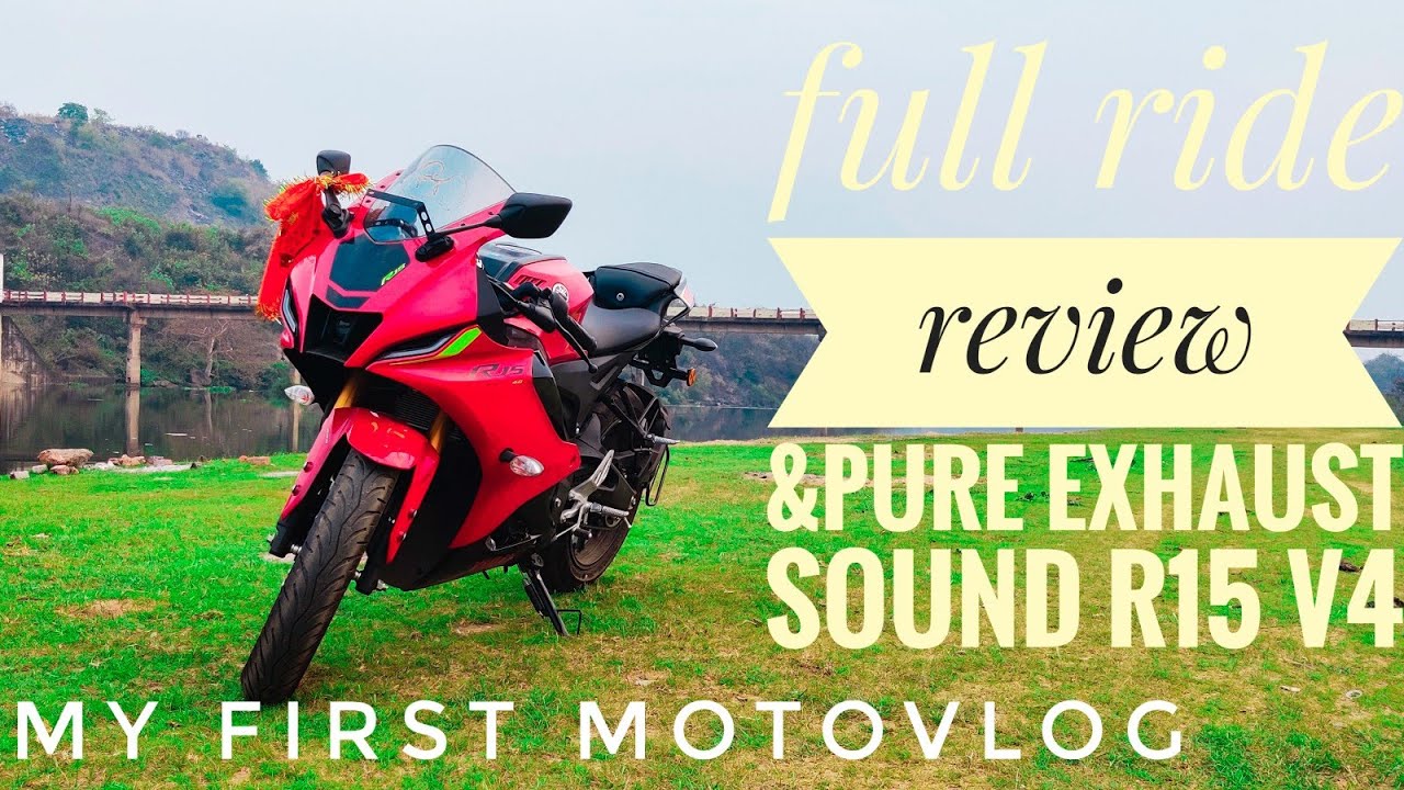 R15 V4 Red colour full look & ride review - YouTube