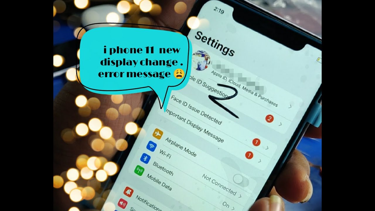 #short iphone importent display error message remove ..i phone 11# ...