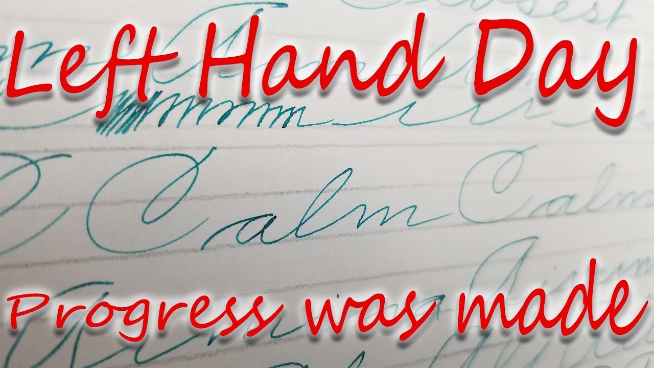 Left Hand Cursive Practice | LPC #26 - YouTube