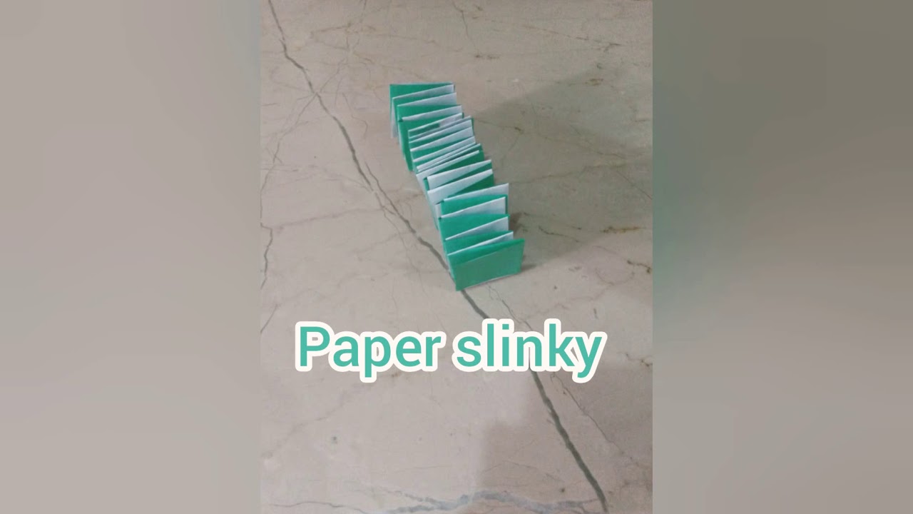 How to make paper slinky at home | Rose Craft | easy ! - YouTube