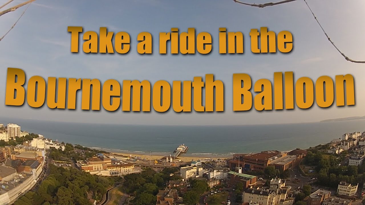 Bournemouth Balloon ride - looking west towards Poole and Swanage - YouTube