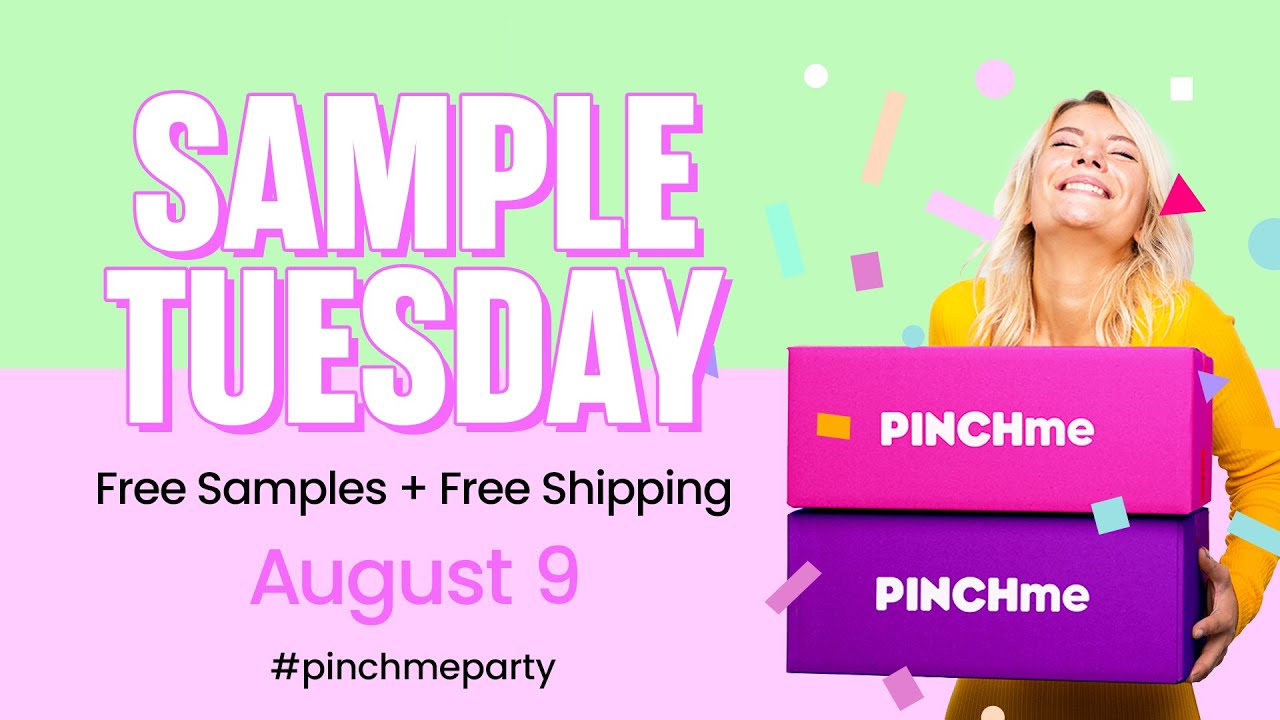 August PINCHme Sample Tuesday Unboxing - YouTube