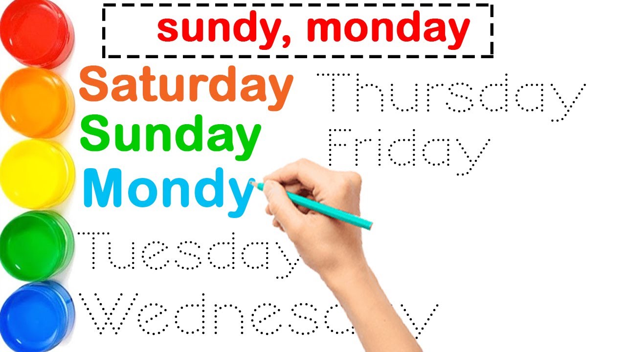 Sunday monday, सप्ताह के नाम, weeks name, sunday monday today, day of ...