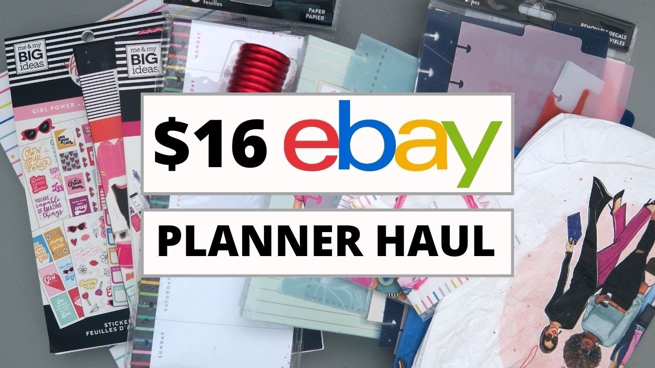 Ebay Happy Planner Haul - 3 Sticker Books, Discs, Dividers, Dashboards ...