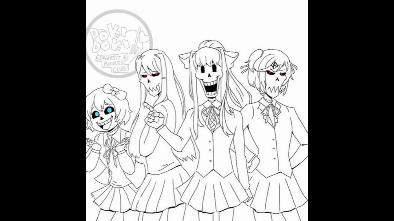 Doki Doki Spaghetti And Puzzles Club Opening - DDLC x Undertale ...