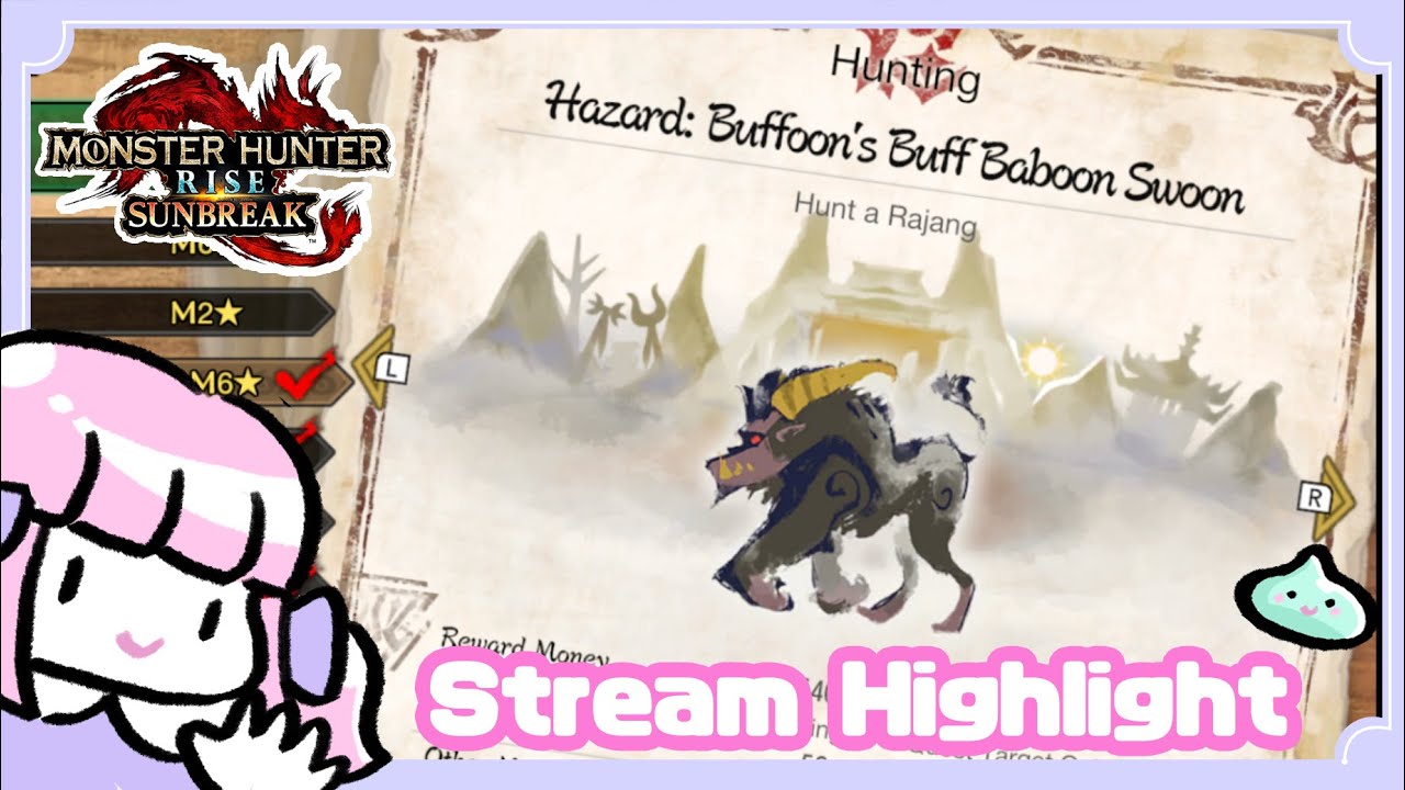 [Stream Highlight] MHRise: Sunbreak - Buffoon's Buff Baboon Swoon [Bow ...
