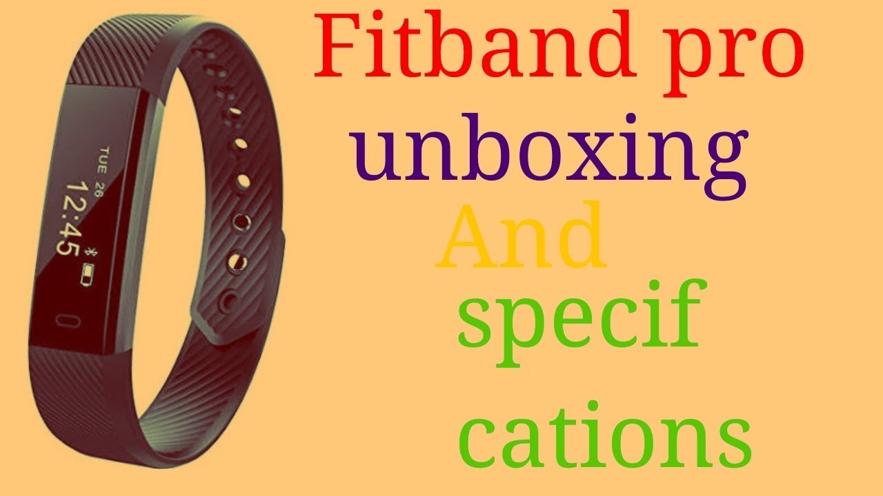 Fitband pro unboxing and specifications - YouTube