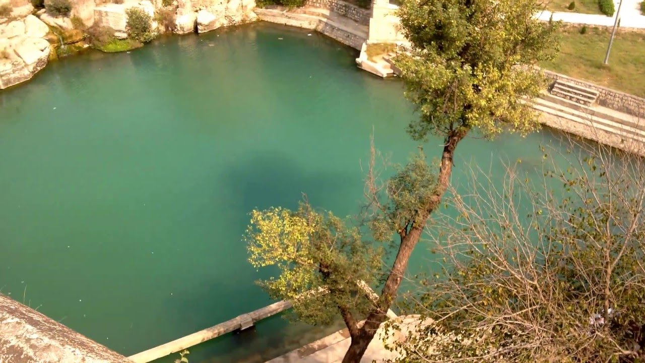 Beautiful pond at the Katas Raj Temples near Islamabad, Pakistan - YouTube