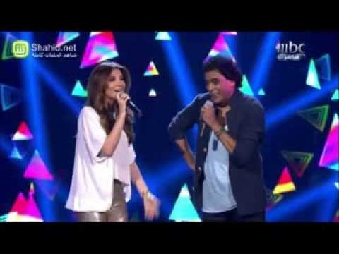Nancy Ajram Singing Ala Mien - Mohamed Mounir