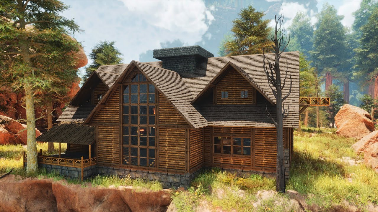 I Built a Log Cabin in ARK: Survival Ascended! - YouTube