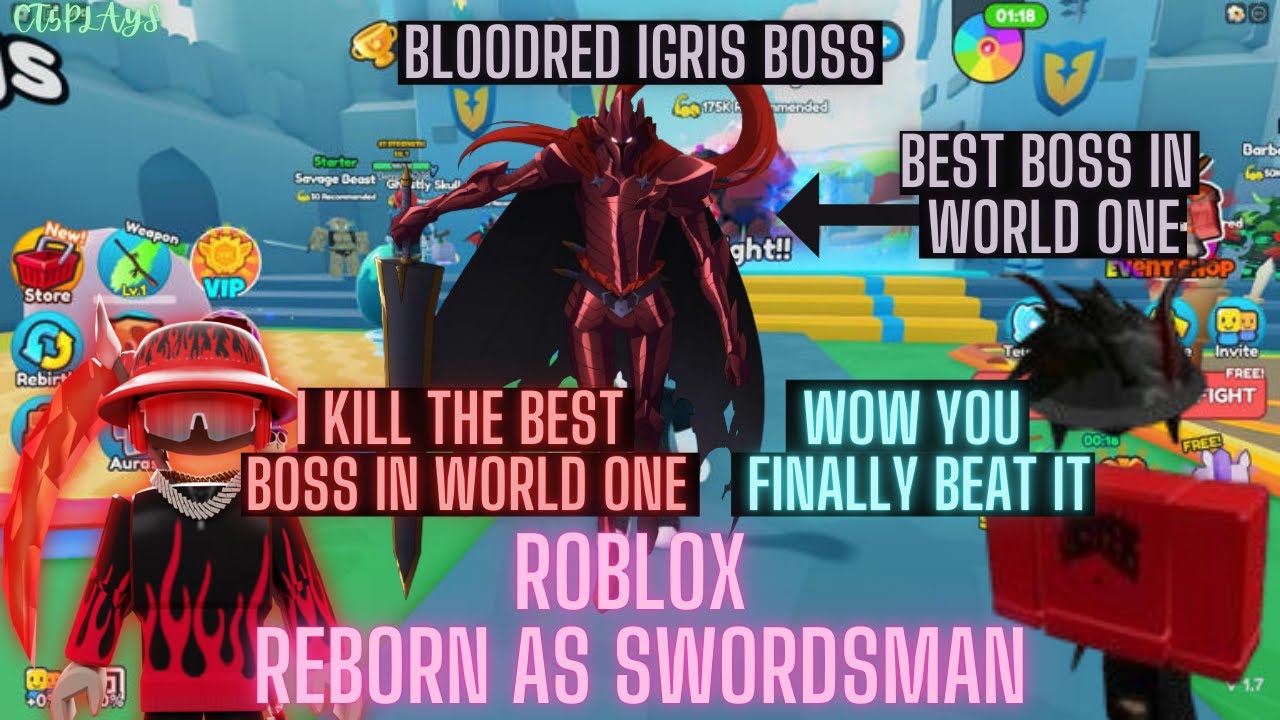 I Beat The Best Boss in World 1 (Roblox Reborn As Swordsman) - YouTube