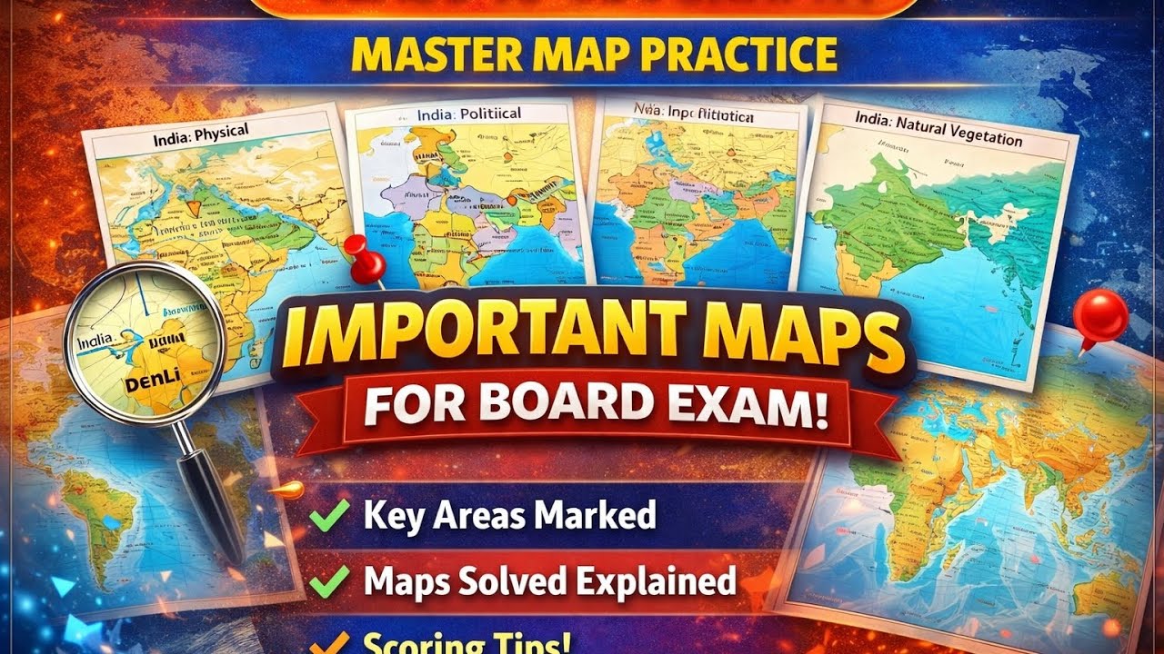 Important Map Work – Class 10 Geography | Full Map Practice for Board ...