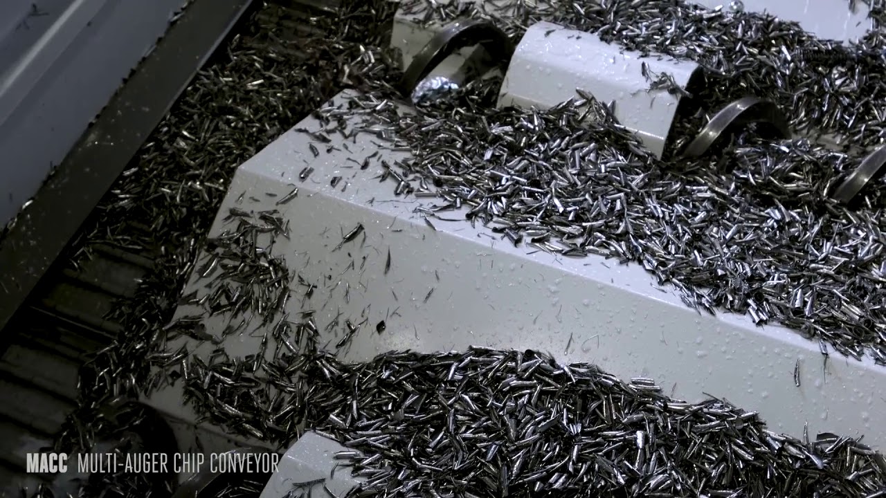 Multi Auger Chip Conveyor Haas Automation Option Spotlight Korean sub ...