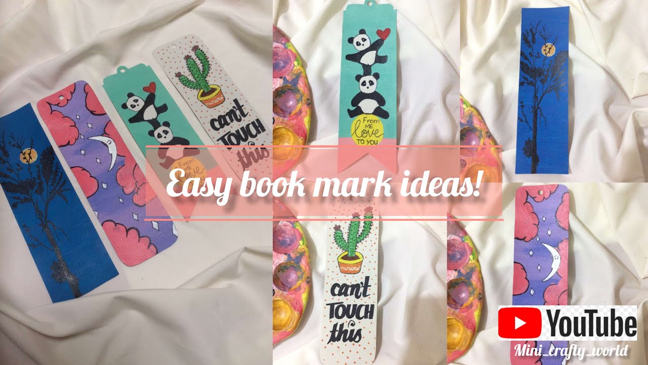 Easy book marks making ideas with acrylics |Book marks ideas for ...