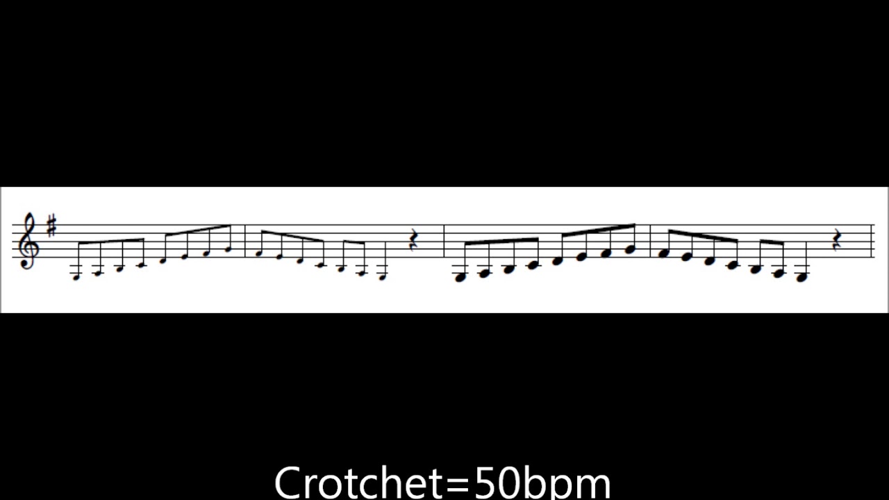 ABRSM Clarinet Scales Grade 1 - G major - YouTube