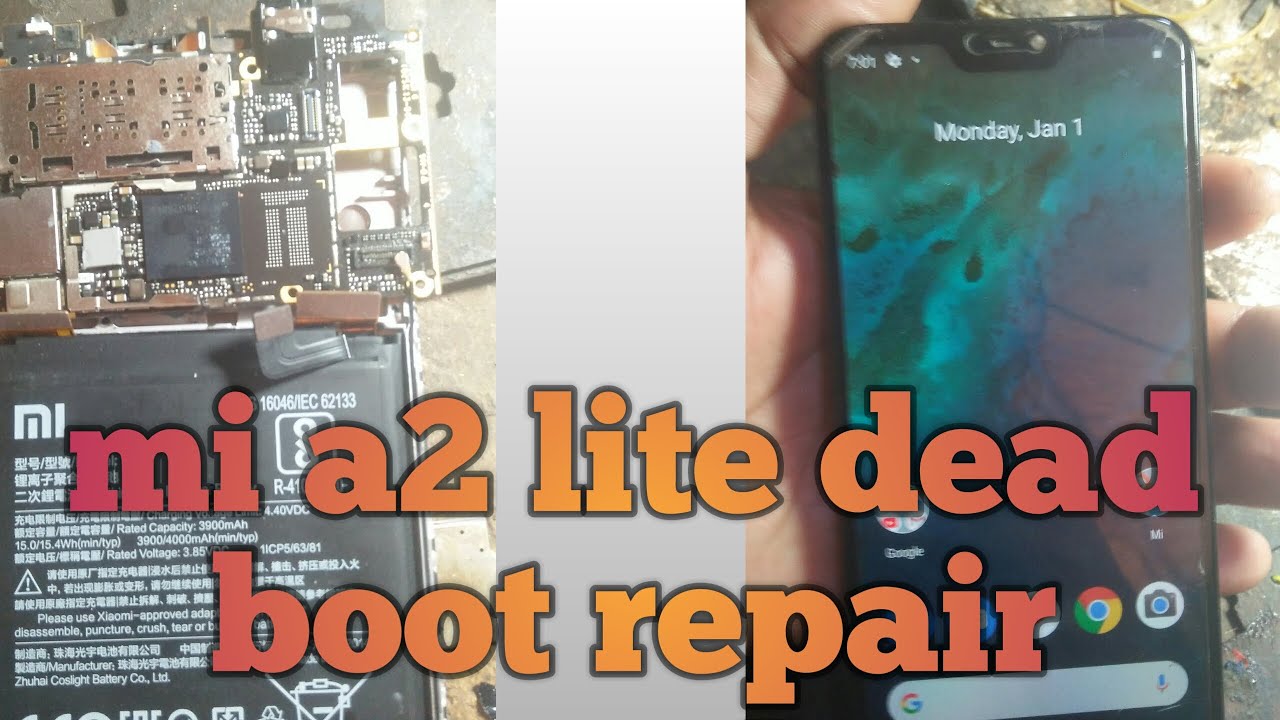 mi a2 lite dead boot repair emmc fix - YouTube