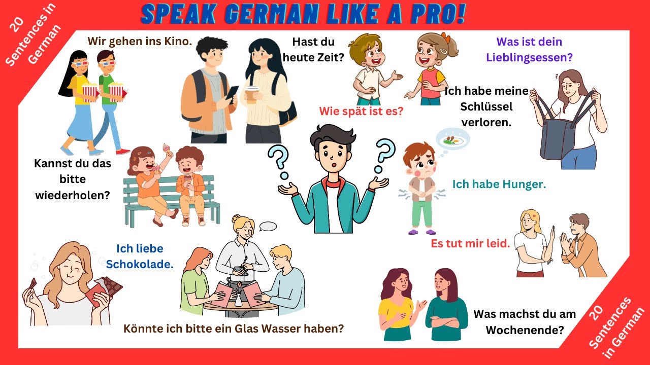20 Essential German Sentences You Need to Know! #LearnGerman # ...