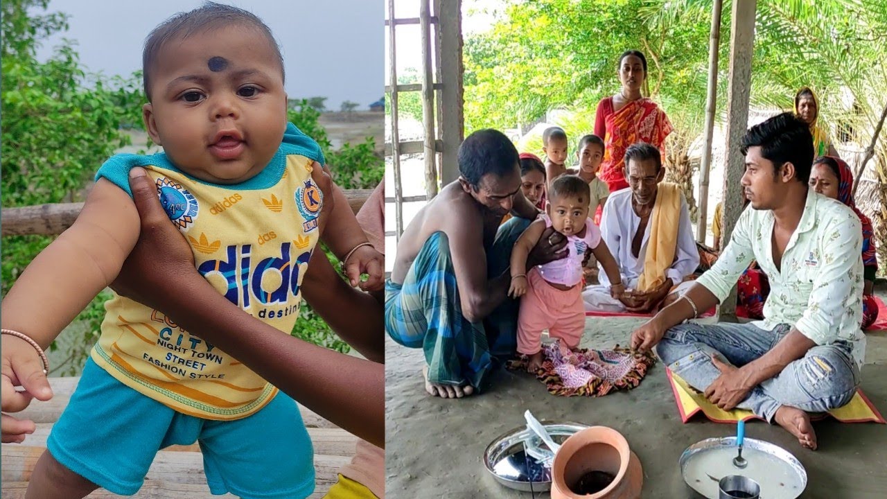 Raj Kumar Annaprashan ceremony | First Rice Eating Ceremony | Bengali ...