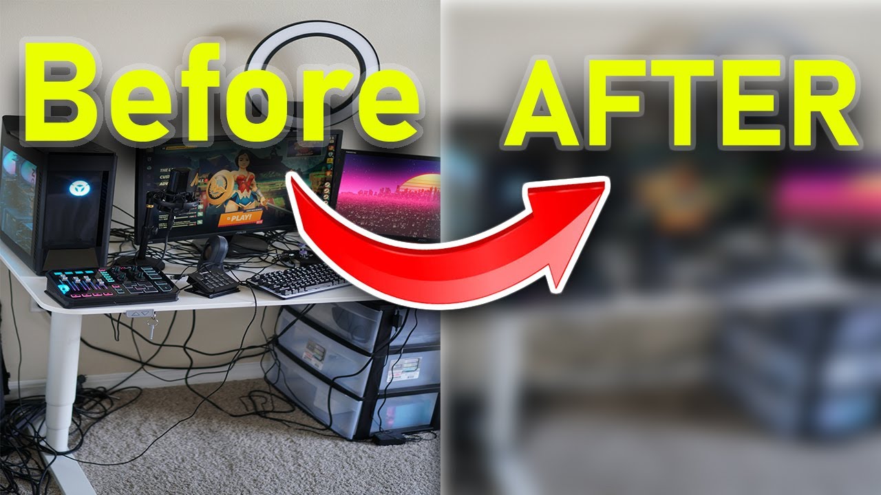 The ULTIMATE Cable Management Transformation - YouTube