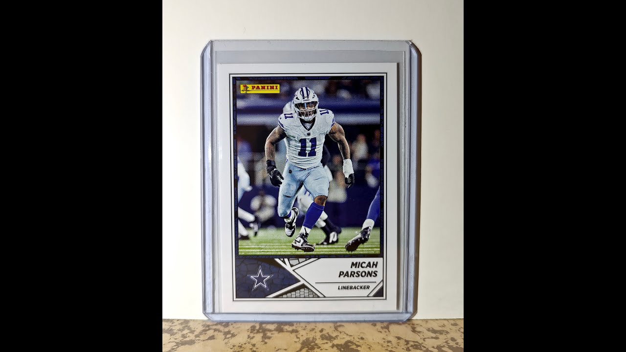 Micah Parsons 2024 Panini NFL #17 Sticker Card Dallas Cowboys - YouTube