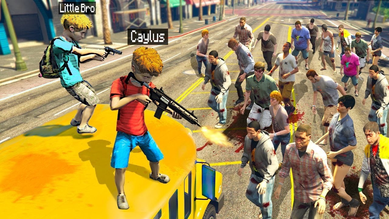 MASSIVE Zombie Hoard FOLLOWS ME In GTA 5.. - YouTube