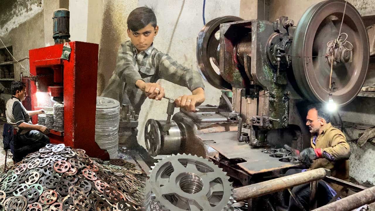 Complete Manufacturing Process of Rear Wheel Sprocket Step by Step ...