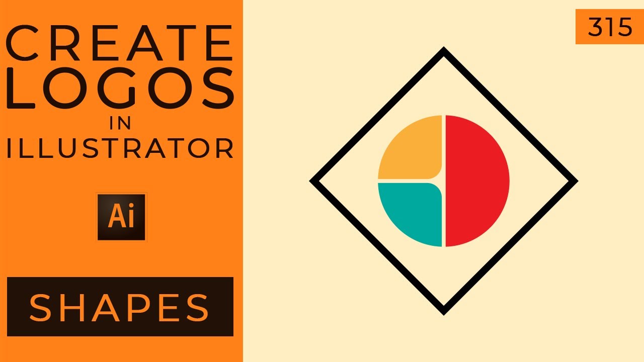 Designing logos through limiting yourself to basic shapes - YouTube