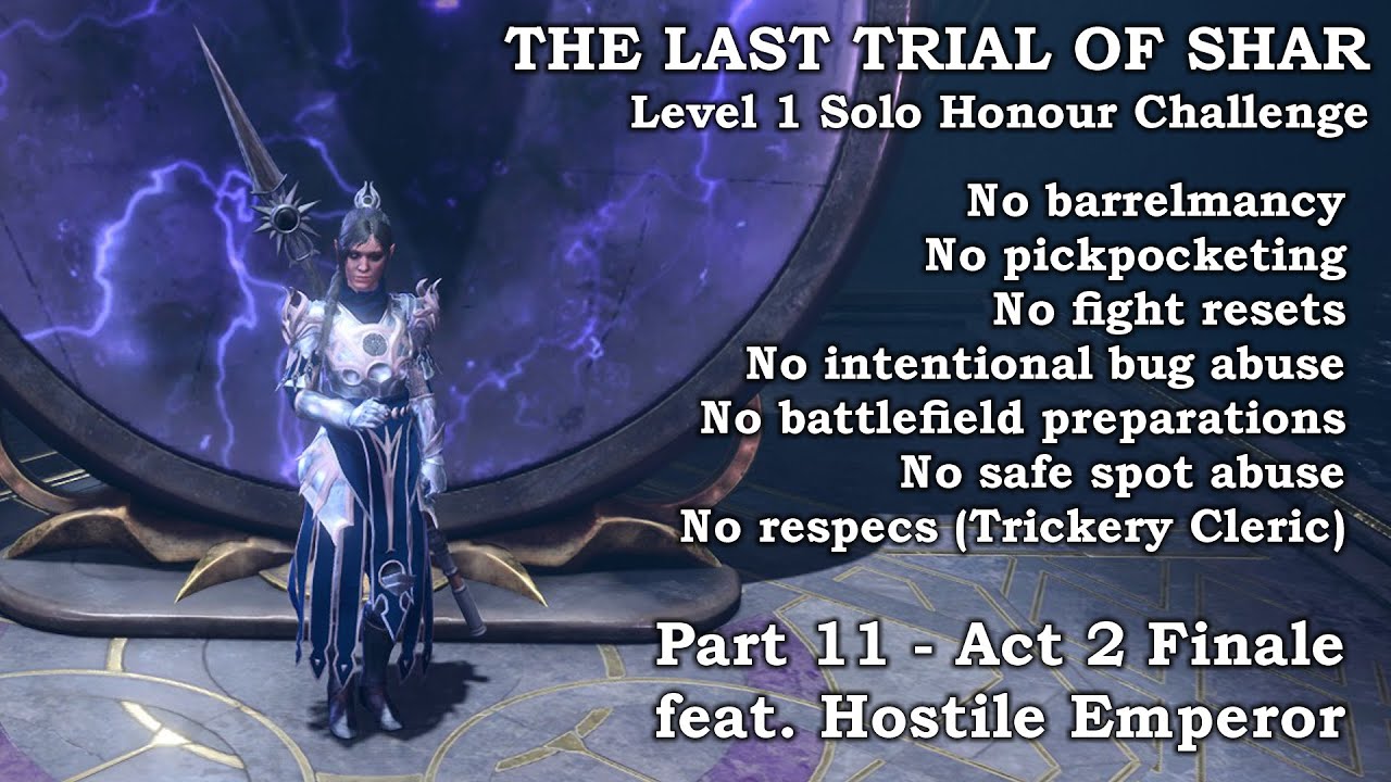 Last Trial of Shar - Level 1 Solo Honour - Part 11 (Stream) - YouTube