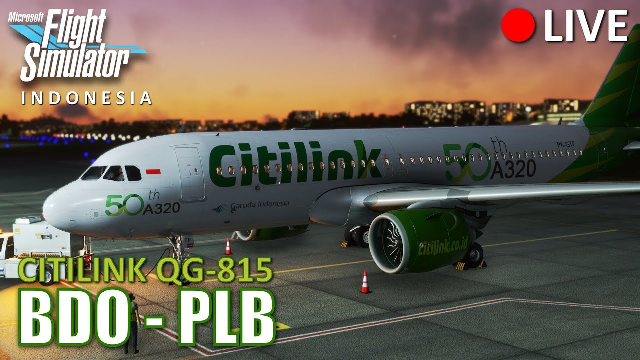 🔴 [LIVE] CITILINK QG-815, Bandung (BDO) - Palembang (PLB) | MICROSOFT ...