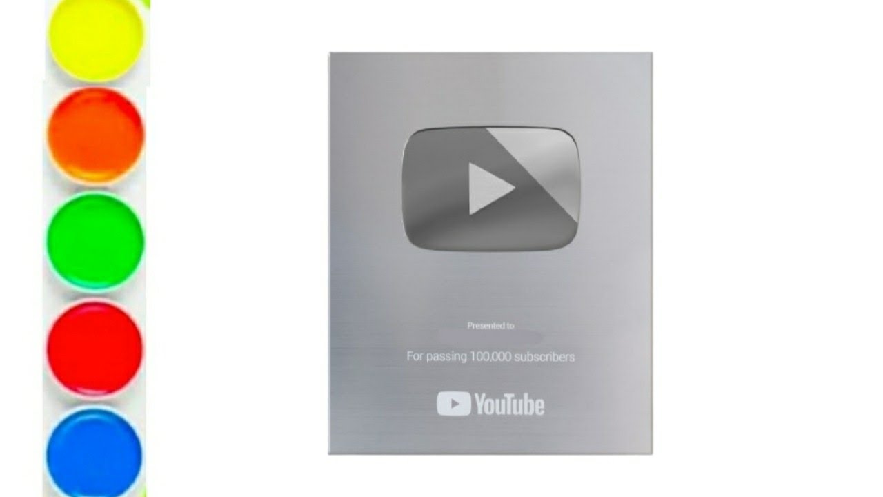 How To Draw Silver Play Button | Youtube Play Button - YouTube
