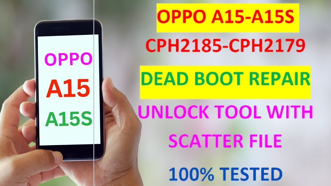 Oppo A15-A15S CPH2185-CPH2179 Hang On Logo & Dead Boot Repair Unlock ...