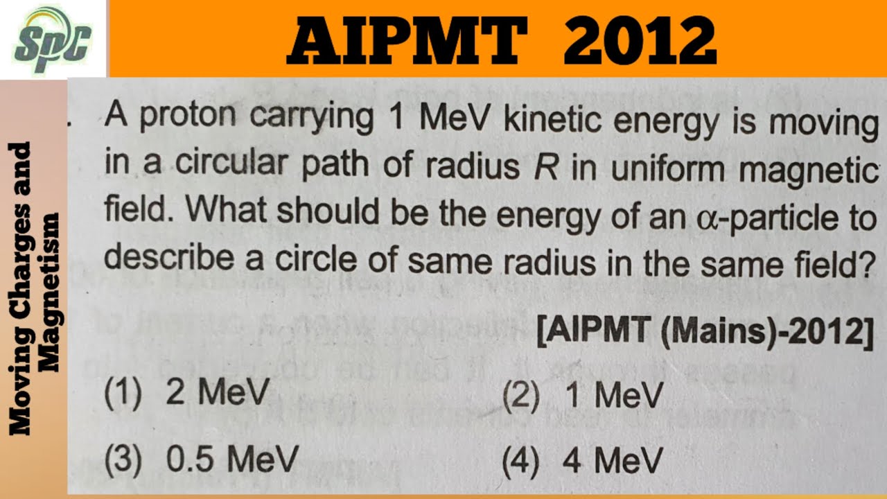 A proton carrying 1MeV kinetic energy is moving in a circular path of ...