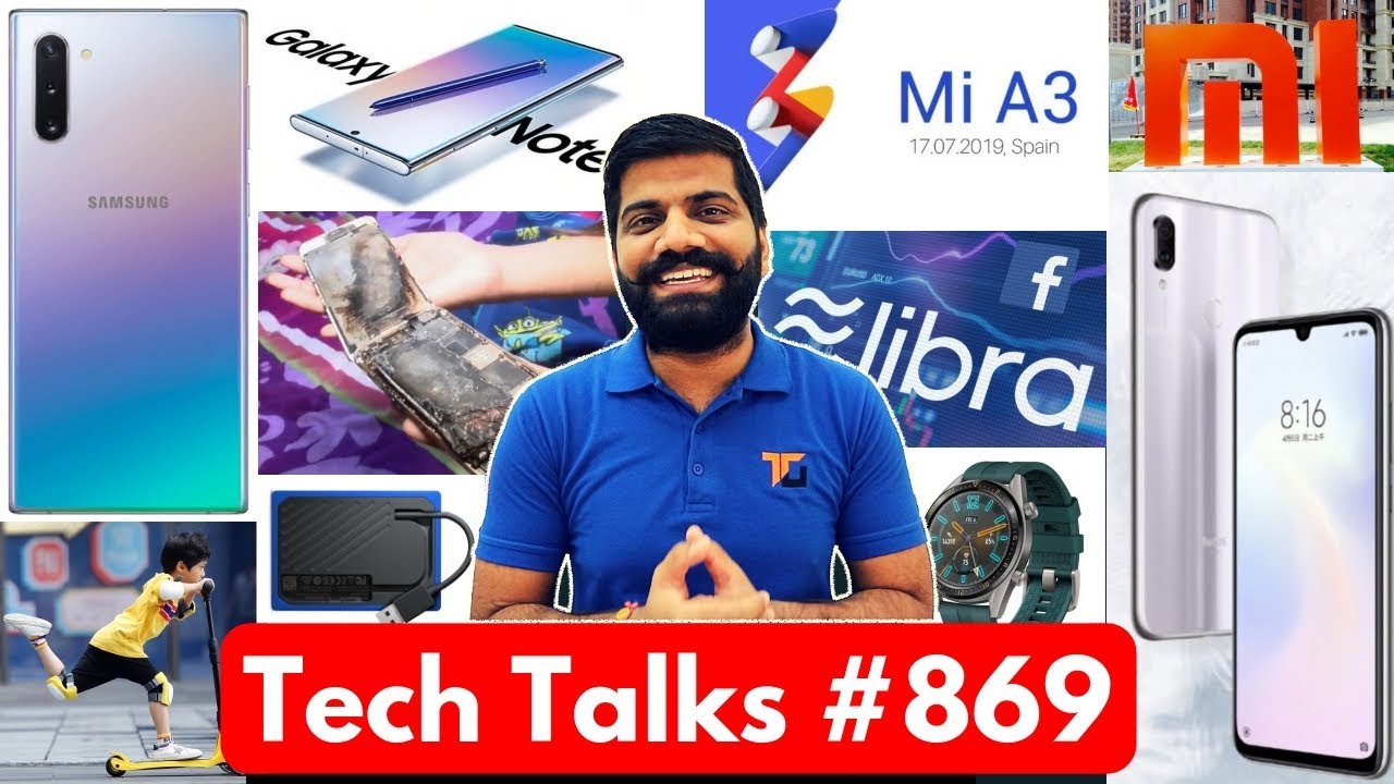 Tech Talks #869 - Realme 5 Launch, Mi A3, Huawei Watch GT, Exynos 9825 ...