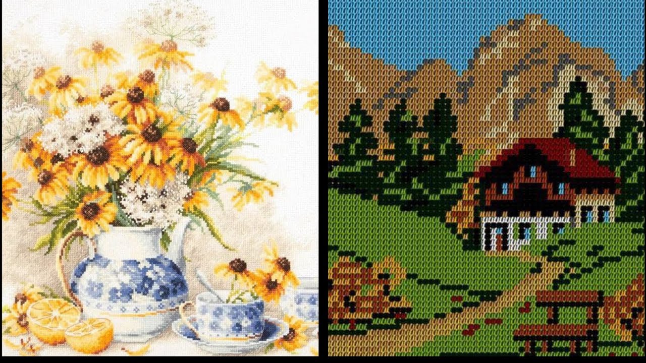 Stunning impressive Elegant cross stitch pattern designs ideas - YouTube