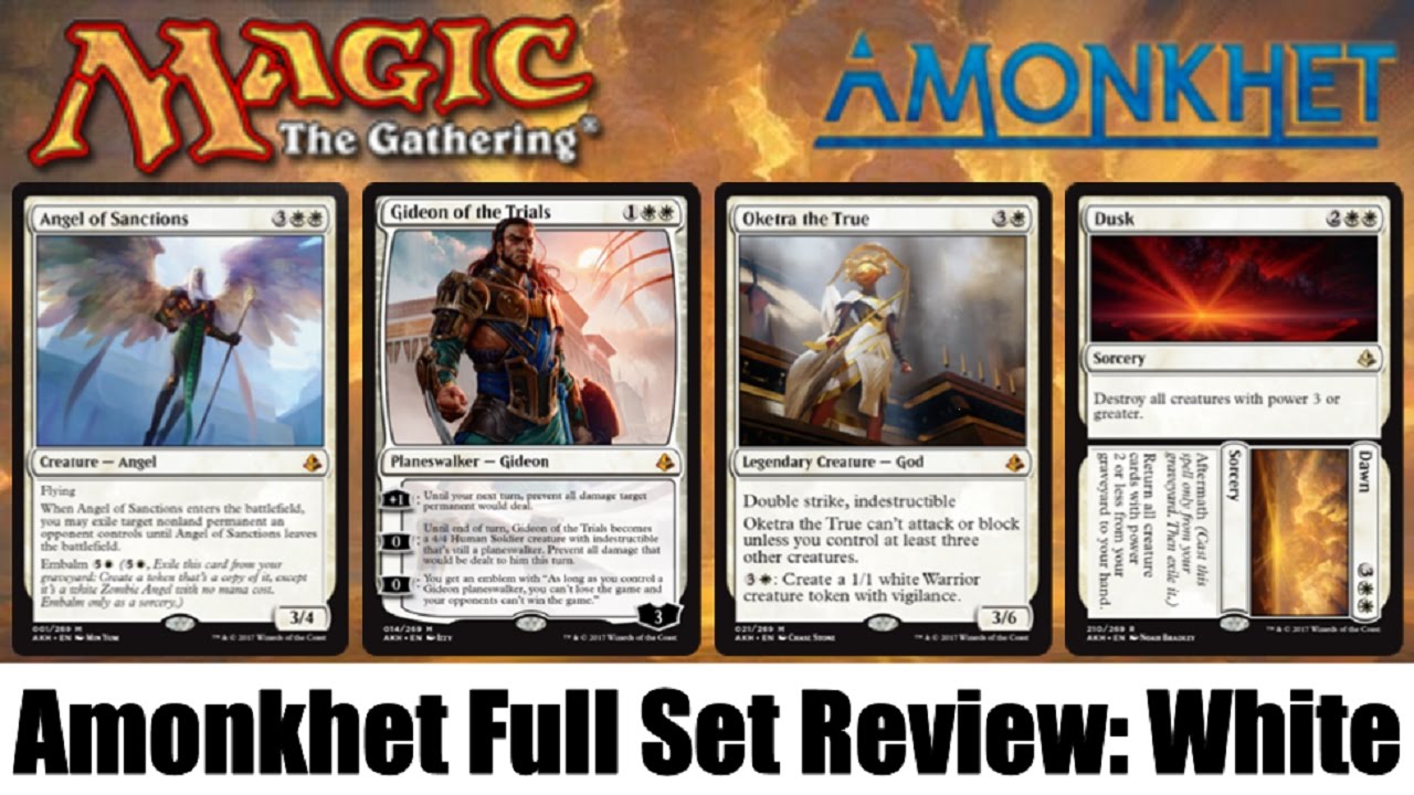 MTG Amonkhet Full Set Review: White! - YouTube
