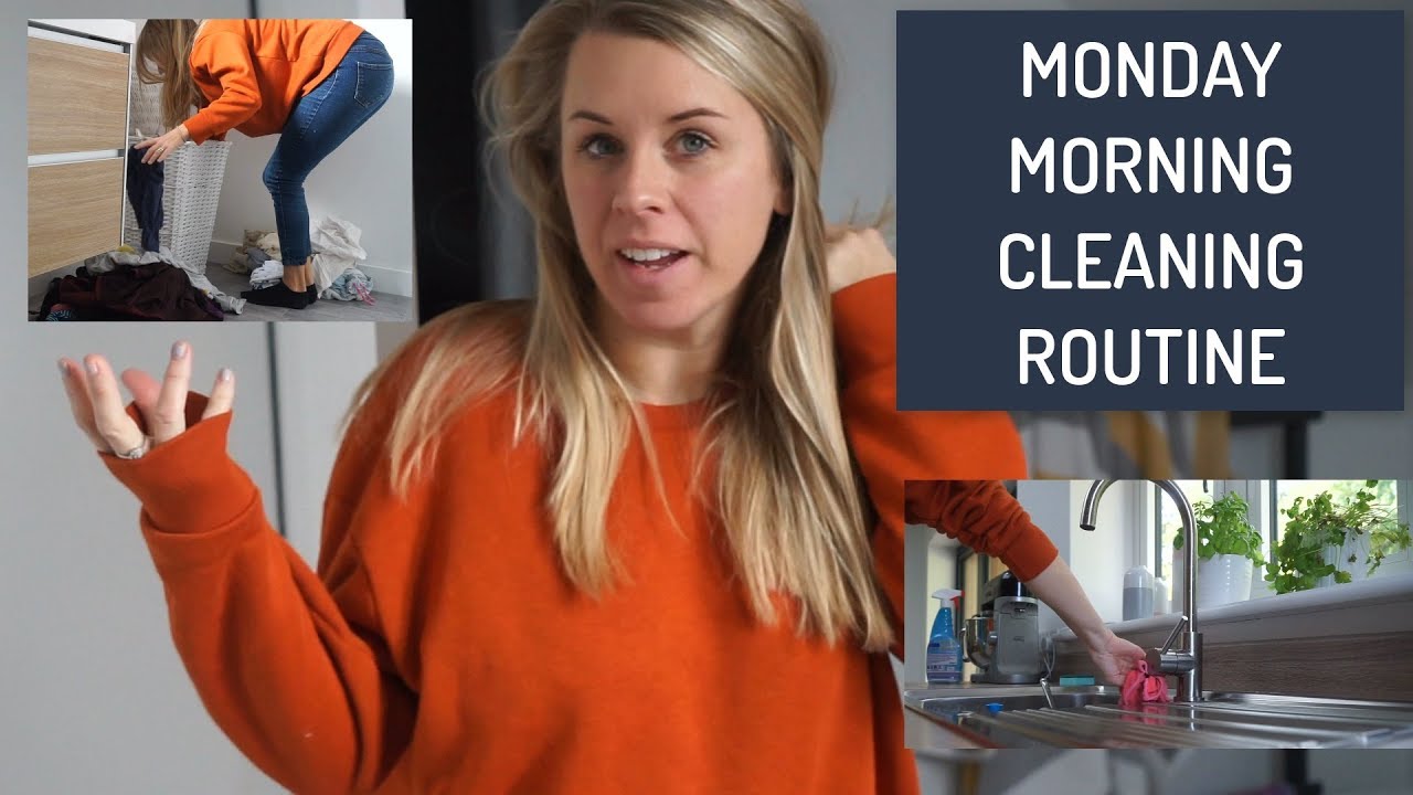 MONDAY MORNING CLEANING ROUTINE | HINCH MORNING CLEAN TIPS - YouTube
