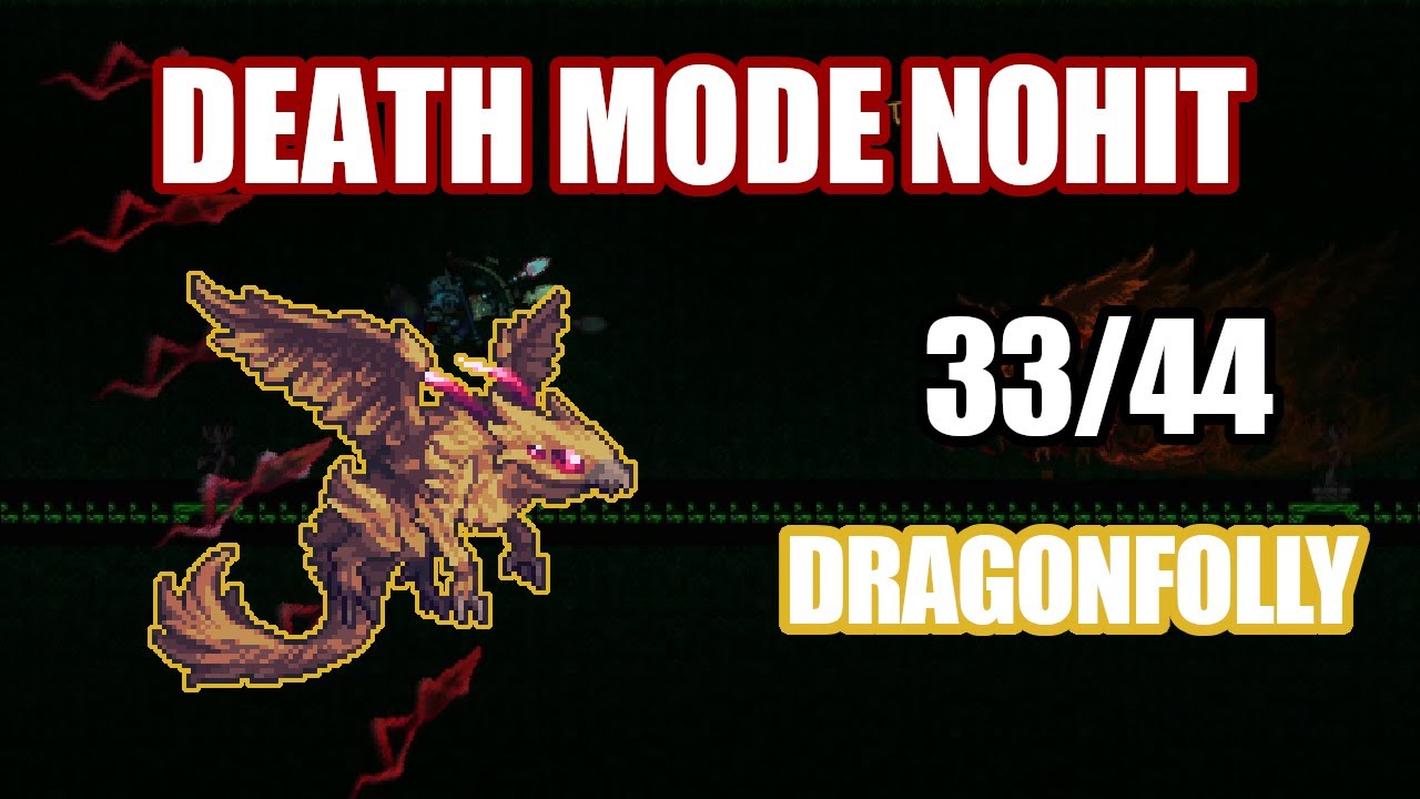 Terraria Calamity Mod - Death Mode Dragonfolly Nohit - YouTube