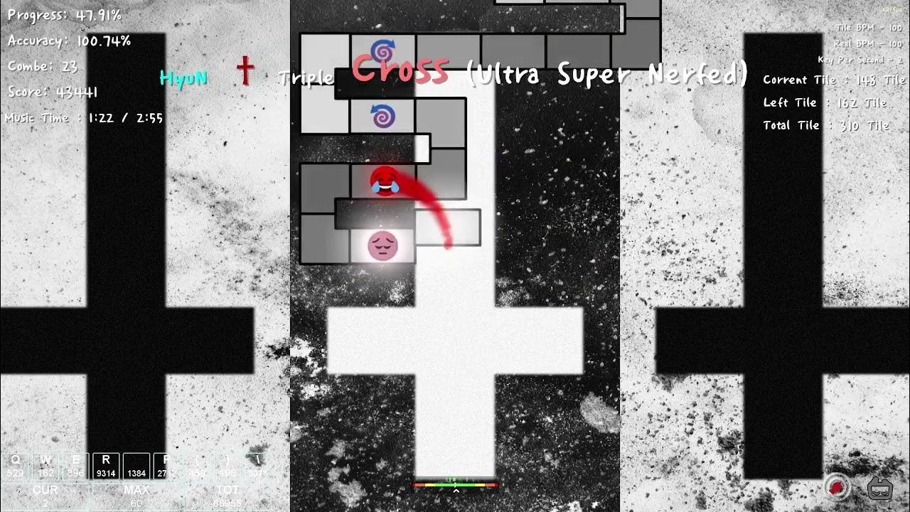 [ADOFAI Custom Clear]Hyun-Triple Cross - YouTube