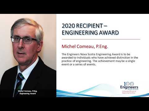 2020 Engineering Award Recipient - Michel Comeau, P.Eng. - YouTube
