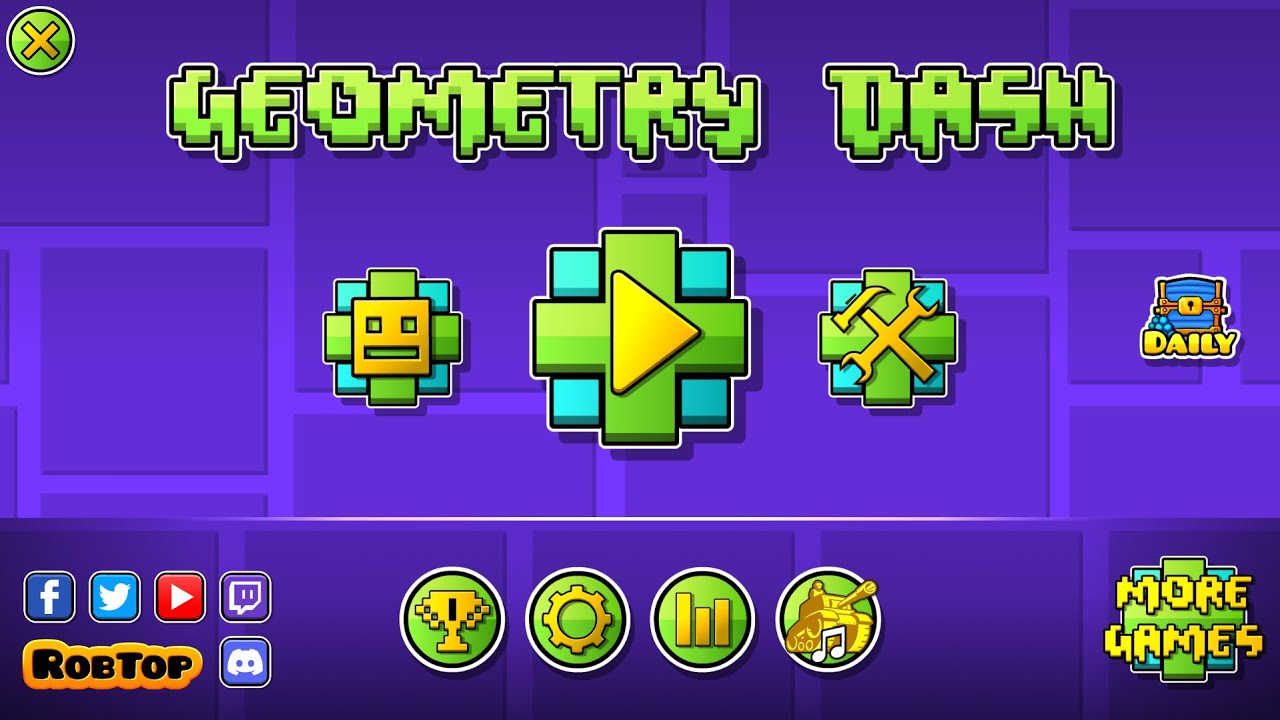 playing geo dash for fun :) - YouTube