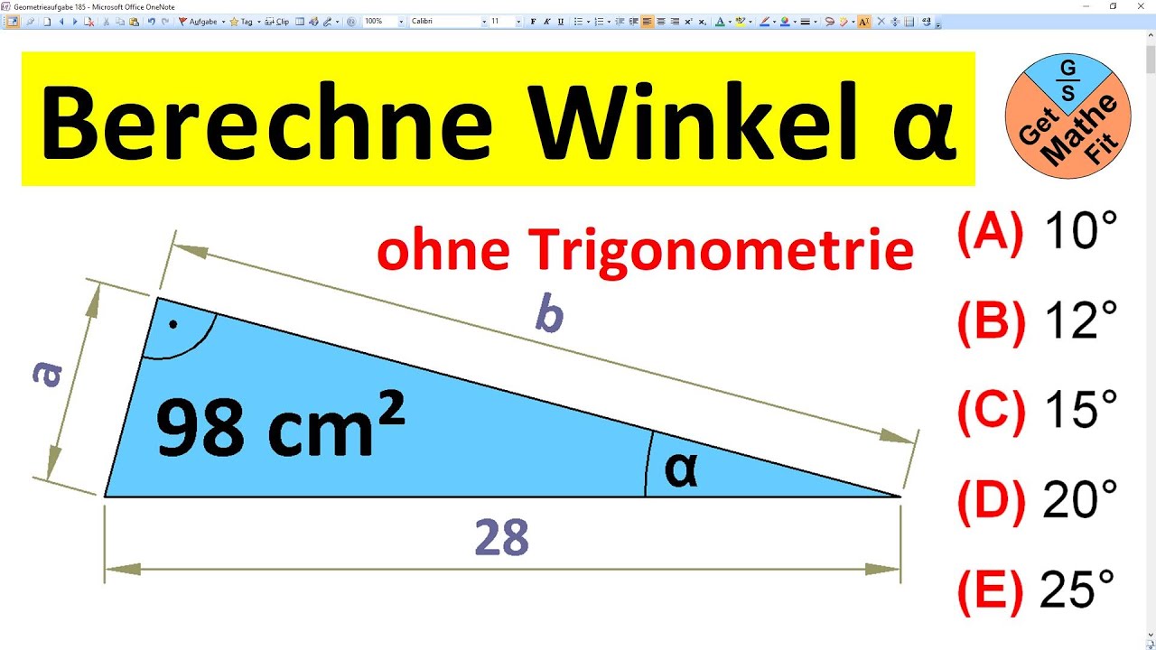 Wie groß ist der Winkel α? | Mathe Rätsel Geometrie | PreMath - YouTube