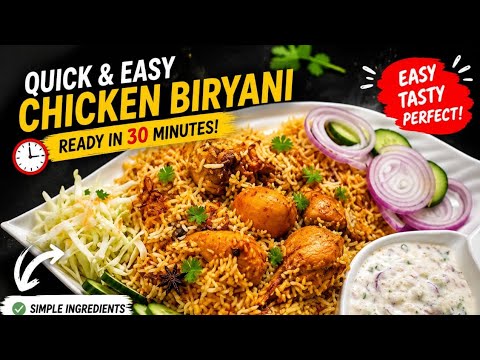 Quick and Easy Chicken Biryani Recipe|The kitchen - YouTube