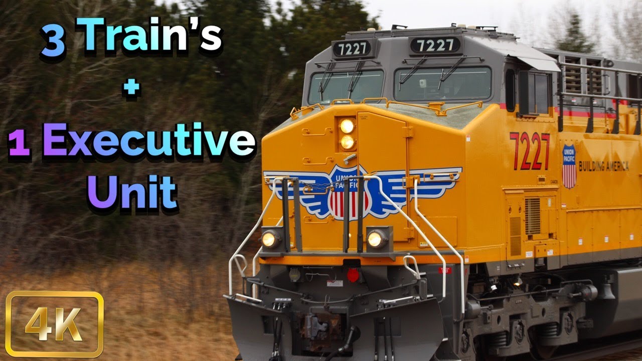 3 Train's + 1 Executive Unit on the Hinckley Subdivision 12/12/2020 ...