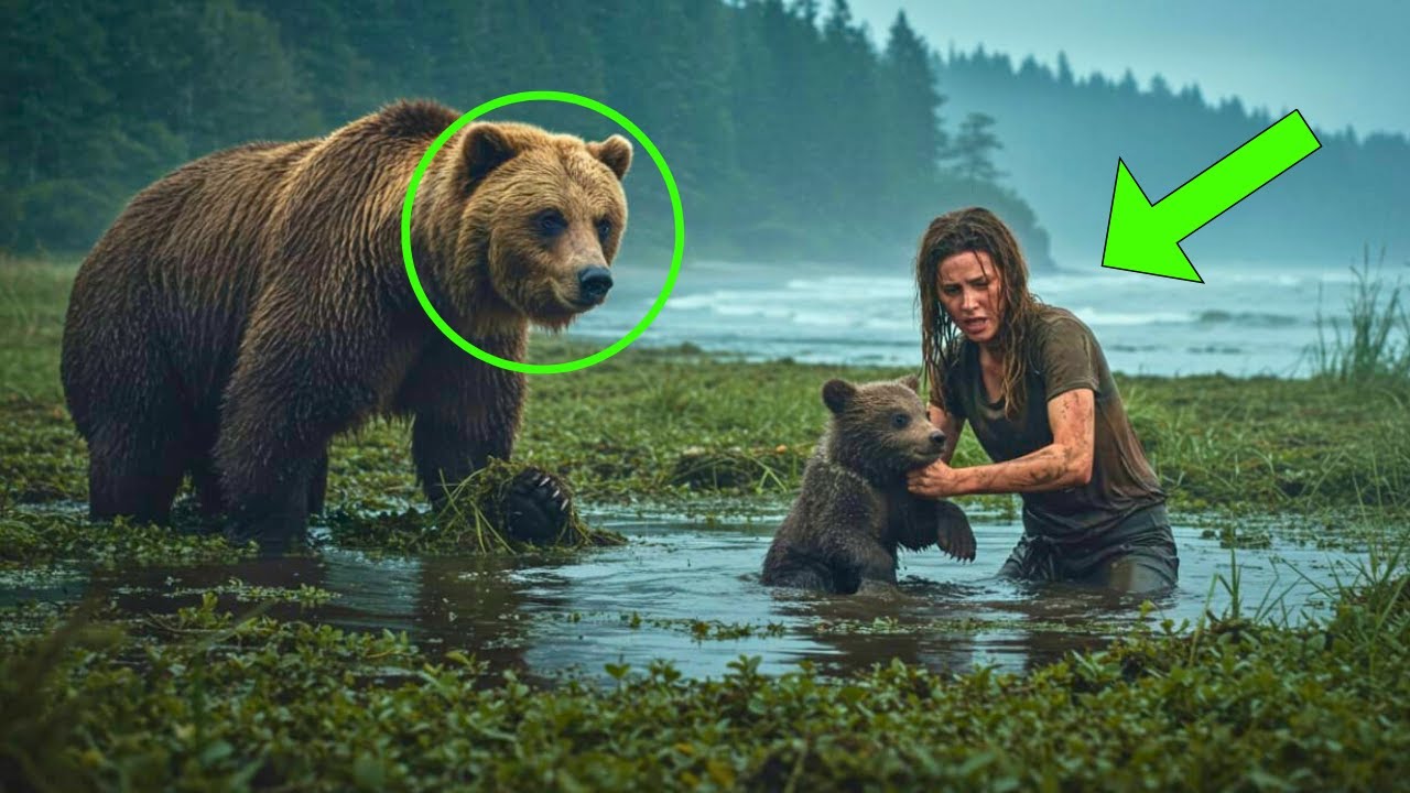 A Brave Woman Rescues Mother Bear Cub from a Swamp Nearly Dying. What ...