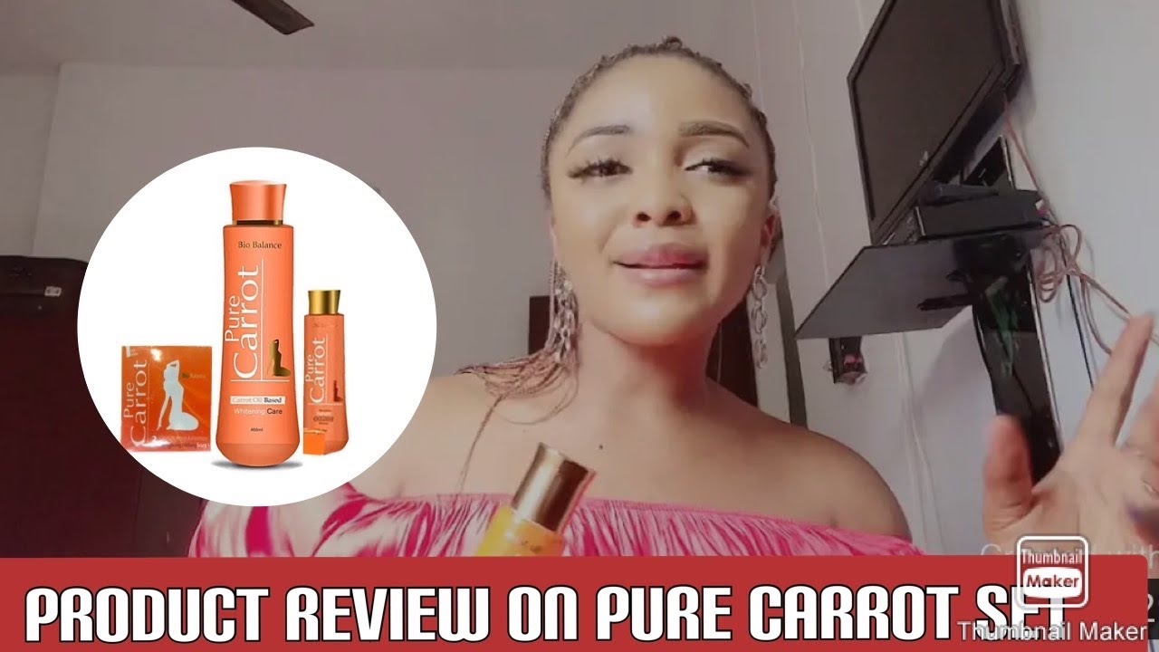 Review on Pure Carrot With Carrot Oil body lotion, oil and soap - YouTube
