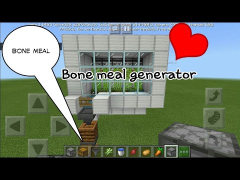 how to make bone meal generator in Minecraft (super easy) - YouTube