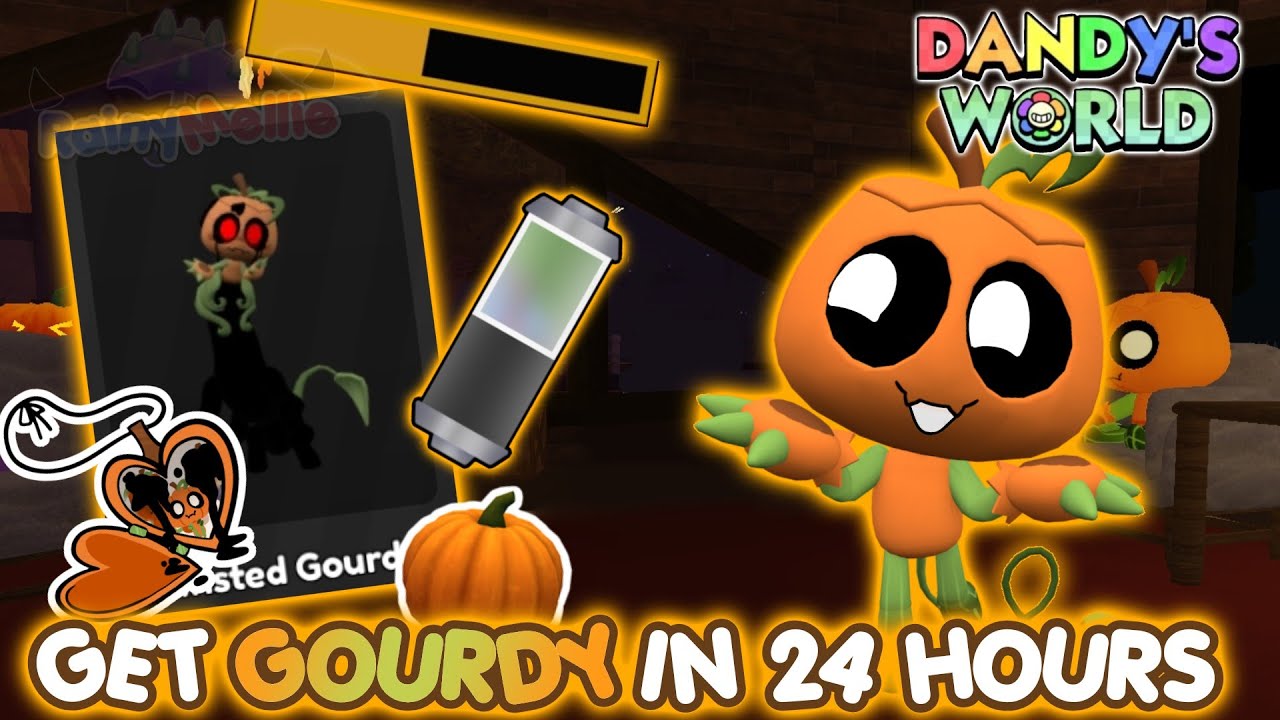 HOW TO GET GOURDY IN 24 HOURS 🎃 - Dandy's World tutorials #2 🌈🌏 - # ...