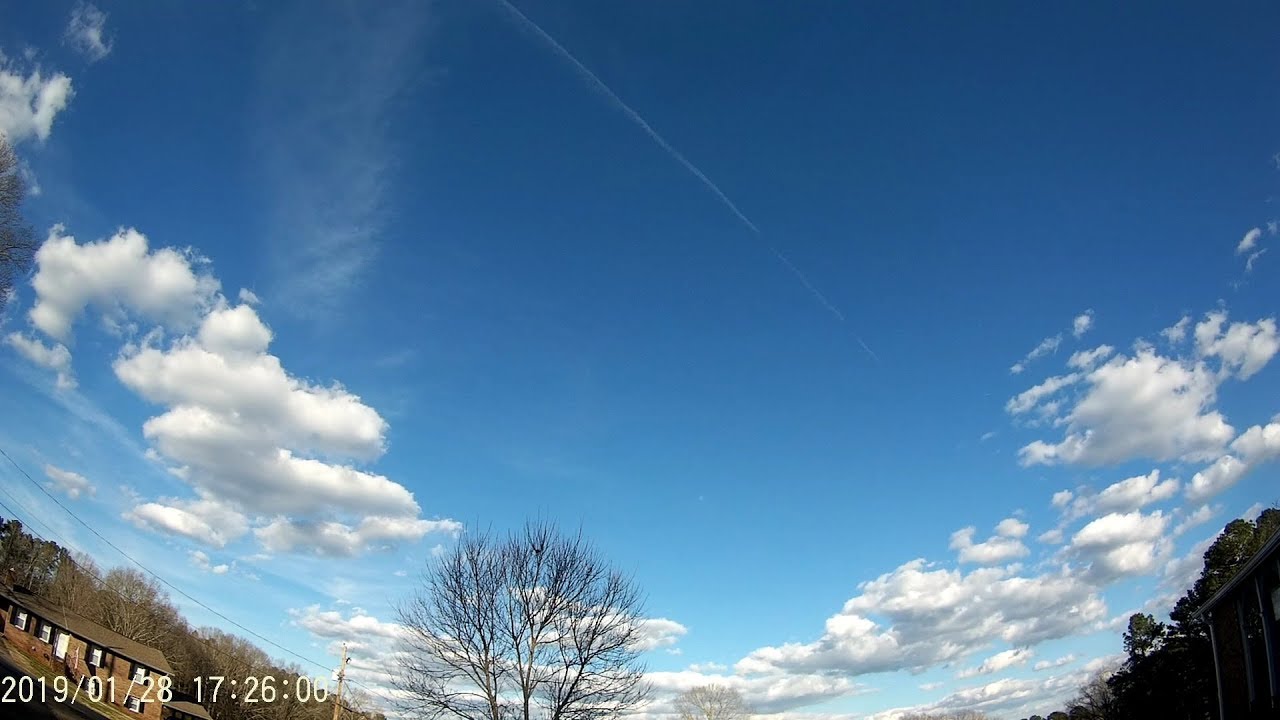 Clouds Before Winter Snow Storm Time Lapse Video -- Chemtrails or ...